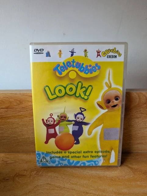 TELETUBBIES: LOOK! DVD (2003) cert Uc CBeebies Children's BBC RARE £15. ...
