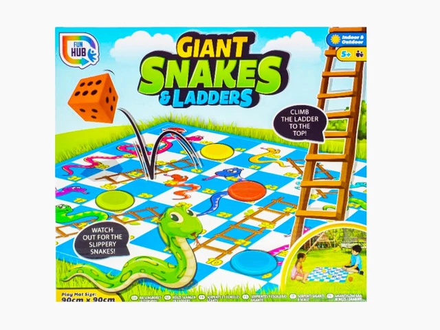 GIANT SNAKES AND Ladders Game Kids Garden Game Fun Party Garden ...