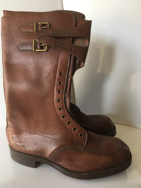 ORIGINAL 1942 DATED British Army Dispatch Rider ‘s Boots Size 5M £100. ...
