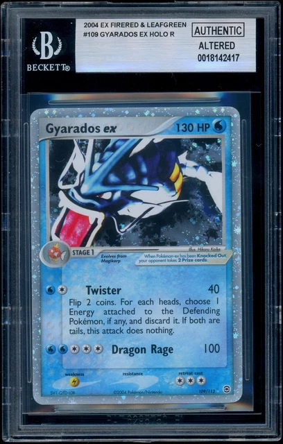 POKEMON FIRERED&LEAFGREEN - #109/112 Gyarados ex - Ultra Rare Holo ...