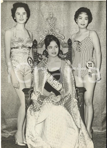 1959 HONG KONG Michelle MOK first Miss Hong Kong ready to Miss World ...