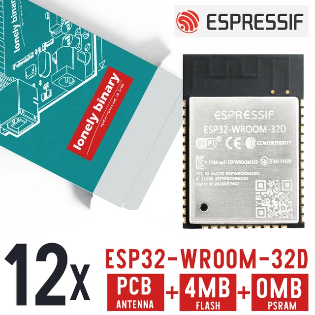 LONELY BINARY ESP32-WROOM PCB IPEX Antenna WiFi Module Arduino IDE ...