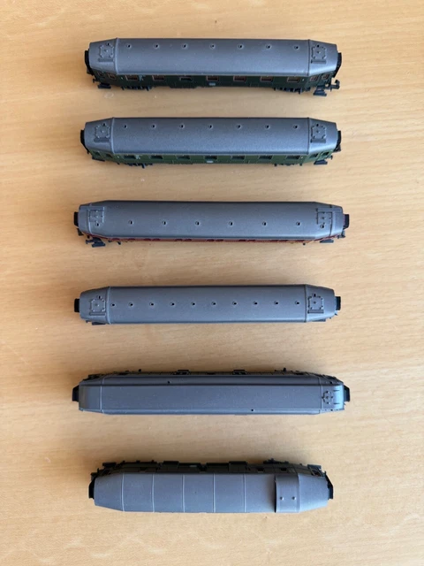 ROCO SPUR N 6 Schnellzugwagen (Hechtwagen), Epoche III, gebraucht, OVP ...