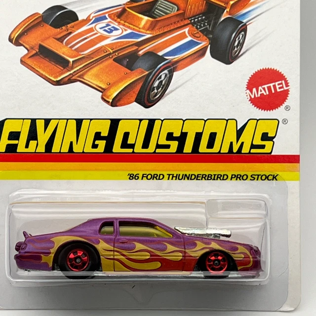 HOT WHEELS FLYING Customs '86 Ford Thunderbird Pro Stock 2013 1:64 ...