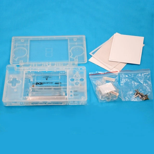 TRANSPARENT FULL HOUSING Shell Case Replacement Kit for Nintendo DS ...