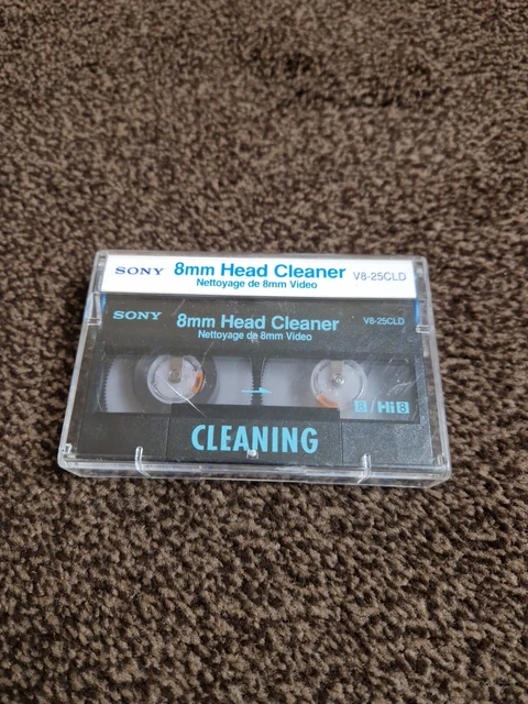 SONY V8-25CLD VIDEO 8mm / Hi8 & Digital 8 Camcorder Head Cleaner Tape ...