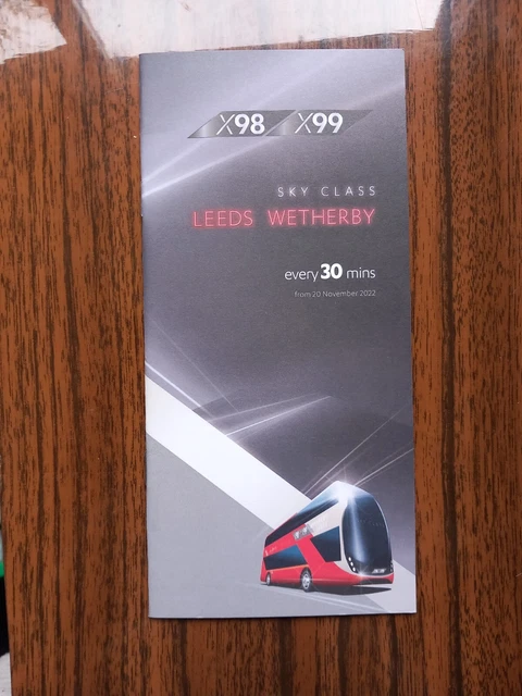 TRANSDEV HARROGATE BUS Co bus timetable for route number X98 X99 date ...