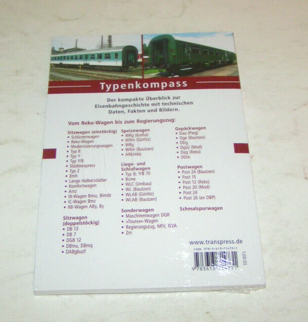 TYPENKOMPASS | REISEZUGWAGEN der DDR - Dt. Reichsbahn - seit 1949 | transpress EUR 39,90 ...