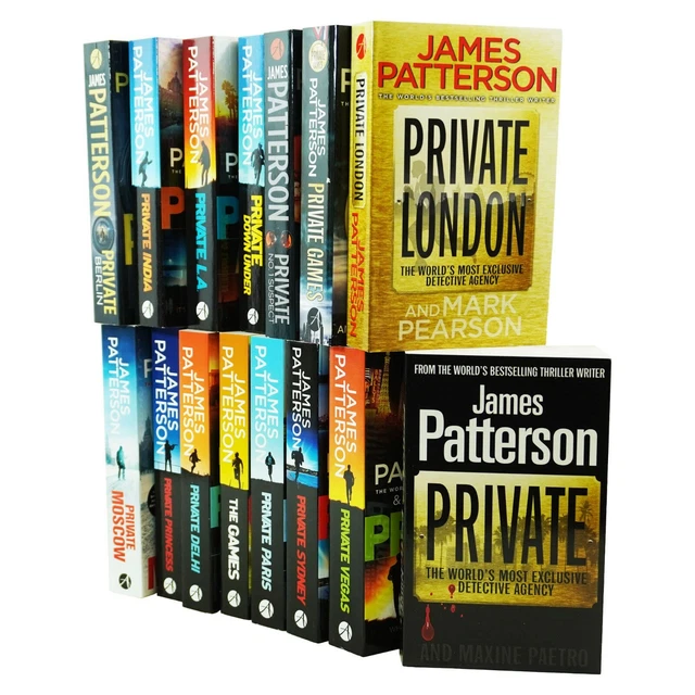 JAMES PATTERSON PRIVATE Series 1-15 Books Collection Set-Young Adult ...