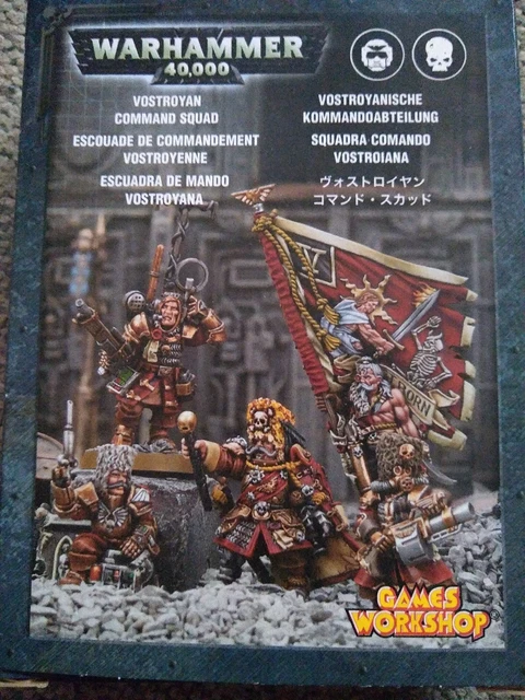 WARHAMMER 40K VOSTROYAN Firstborn Command Squad - new unsealed box £35. ...