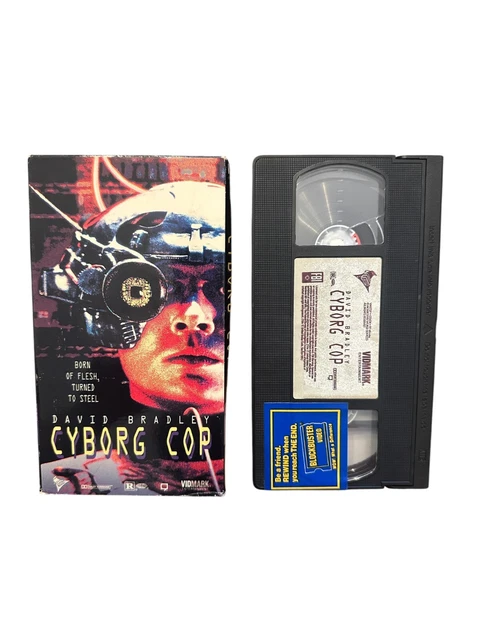 RARE CYBORG COP VHS Tape 1994 David Bradley Sci-Fi Thriller Action ...
