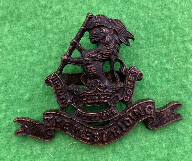 DUKE OF WELLINGTON'S West Riding Regiment - Officer's OSD Bronze Cap ...