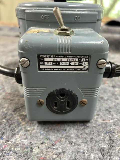SUPERIOR ELECTRIC CO. 3PN116B Powerstat Variable Autotransformer - LOOK ...