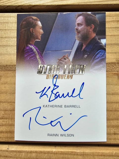 STAR TREK DISCOVERY Season 1 Dual Autograph Katherine Barrell & Rainn ...
