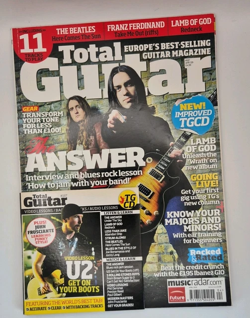 TOTAL GUITAR MAGAZINE April 2009 187 Lamb Of God Franz Ferdinand (5 of ...