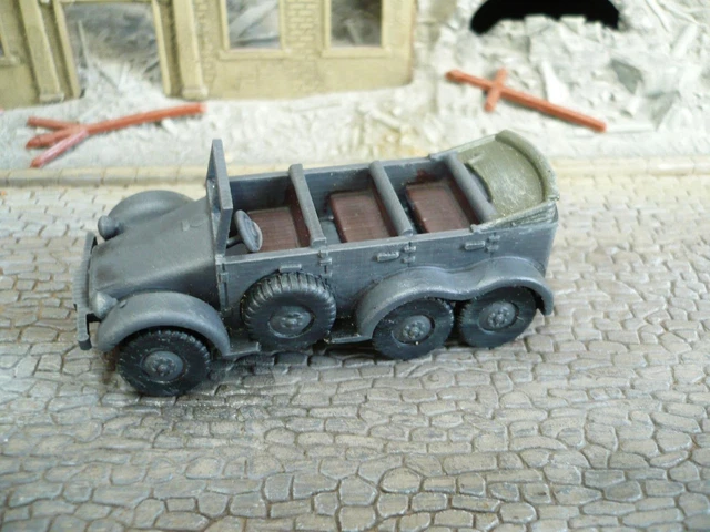 WEHRMACHT- KRUPP PROTZE Kfz.19 Kommandeurswagen 1:72 gebaut & gesupert ...