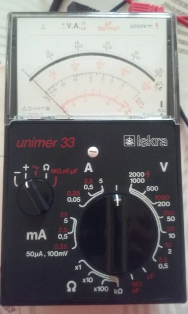 MULTIMÈTRE TESTEUR VINTAGE 70' ISKRA UNIMER 33. Made in Yugoslavia EUR ...
