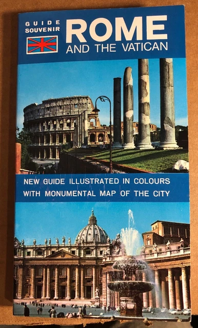 ROME AND THE Vatican Souvenir Tourist Guide Book, 156 Pages, 1970’s $2. ...