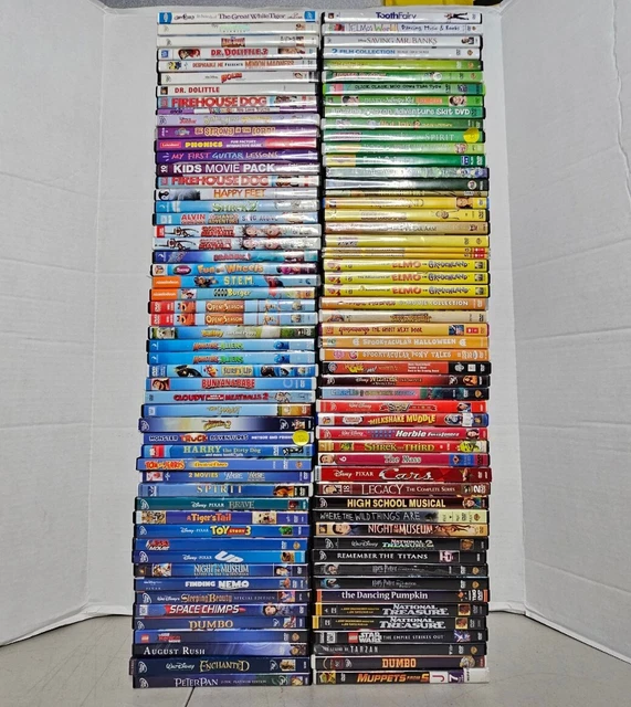 WHOLESALE LOT 100+ DVDs Kids & Family Children's Baby Pixar Disney Elmo Potter $64.45 - PicClick CA