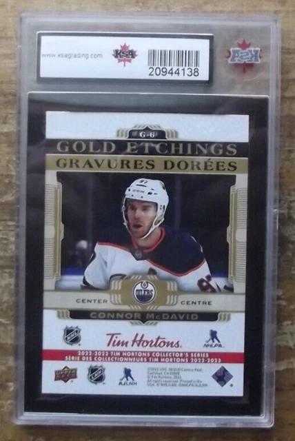 2022/23 UPPER DECK Tim Hortons Gold Etchings Card #G-6 Connor Mcdavid Ksa 10 Ud $39.95 - PicClick CA