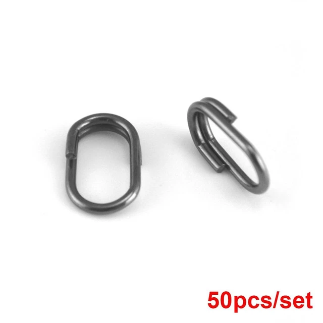 TACKLE FAST LOCK Connector Barrel Swivel Oval Split Rings Fishing Hanging Snap EUR 4,73 ...