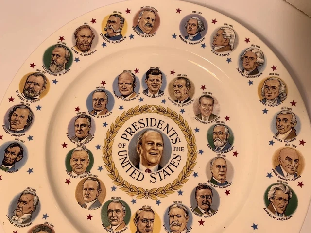 VINTAGE PRESIDENTS OF The United States Plate Gerald Ford $22.56 ...