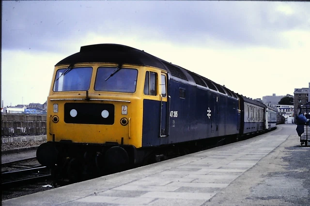 ORIGINAL 35MM COL./SLIDE of Class 47 47365 (Ex D1884) Penzance 12/7 ...