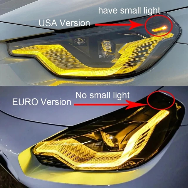 RED YELLOW ANGEL Eyes DRL Adaptive LED boards For BMW 2' G42 M2 G87 ...