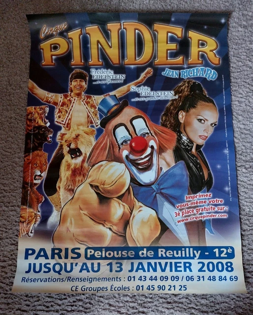 AFFICHE CIRQUE PINDER murale EUR 30,00 - PicClick FR