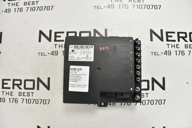 MERCEDES S W221 on-board power supply battery control unit module fuse ...