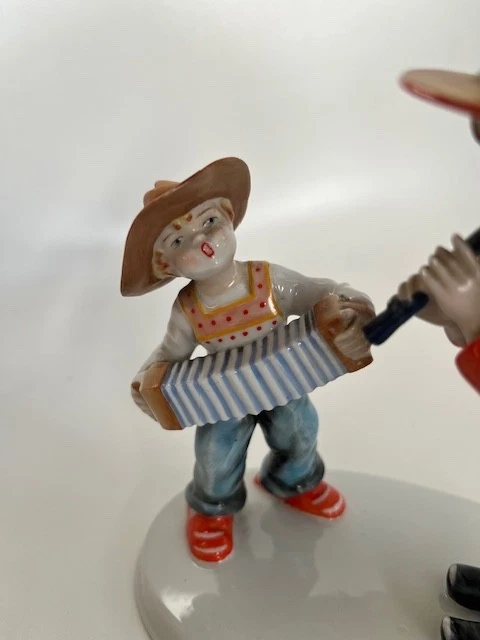 METZLER & ORTLOFF Porzellanfigur Modell 7211, Kinder mit Flöte und ...