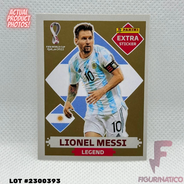 PANINI FIFA WORLD Cup Qatar 2022 - GOLD Extra Sticker Lionel Messi EUR 61,59 - PicClick FR