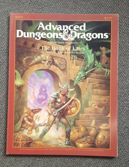 ADVANCED DUNGEONS & Dragons (AD&D) - The Book of Lairs - REF3 9177 $150 ...