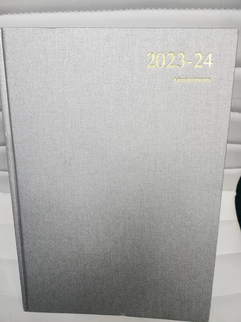 WHSMITH ESSENTIALS A4 2023/2024 Black Day to Page Mid Year Diary £10.99 ...