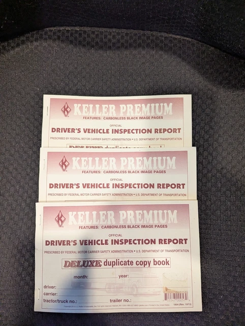 JJ KELLER DETAILED Driver Vehicle Inspection Report DVIR Stock 1854 ...