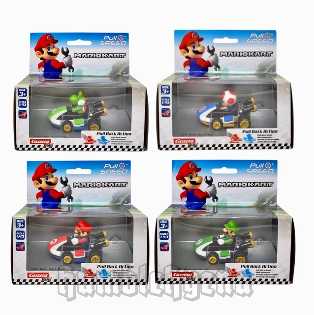 CARRERA NINTENDO MARIO Kart P&S Toy Cars Set Of 4 - Mario, Luigi, Yoshi ...