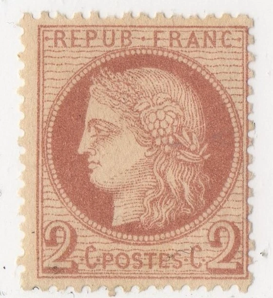 FRANCE ! Timbre ancien CERES NEUF de 1872 n°51 Rouge Brun EUR 9,99 ...