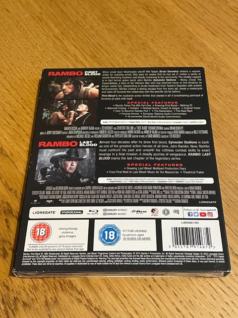 RAMBO - FIRST Blood & Last Blood (Blu-ray) NEW SEALED Stallone £2.49 ...