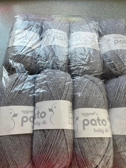 CYGNET PATO Baby DK Yarn Wool, 8 x 100g, 100% Acrylic, Shade793-Soft ...