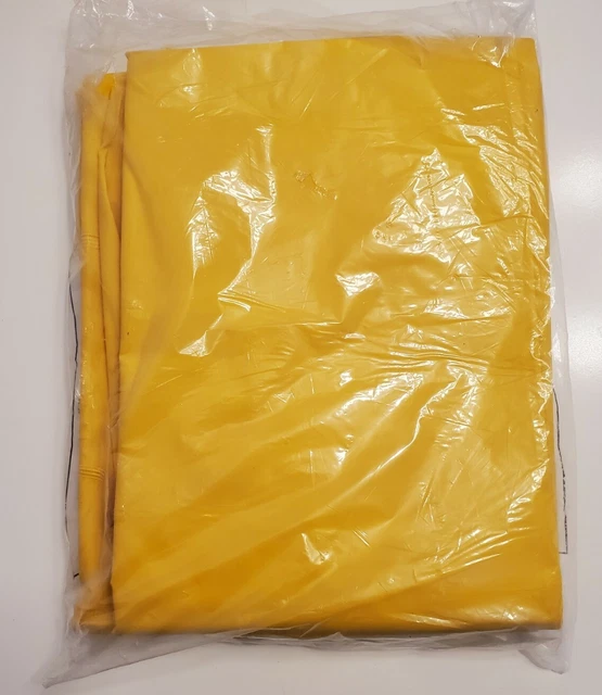 VINTAGE KEEP DRY PVC Rain Suit Heavy Duty XXL 3 piece yellow NOS Adult ...