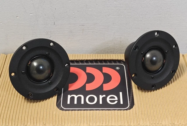 MOREL ET448 Matched pair Tweeters Acuflex Silk Soft Dome 120w RMS 1000w ...