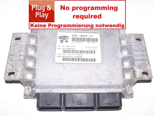 STEUERGERÄT PEUGEOT 206 2,0l RFN 100KW IAW48P2.3T SW9645214980 UNLOCK ECU EUR 139,90 - PicClick DE