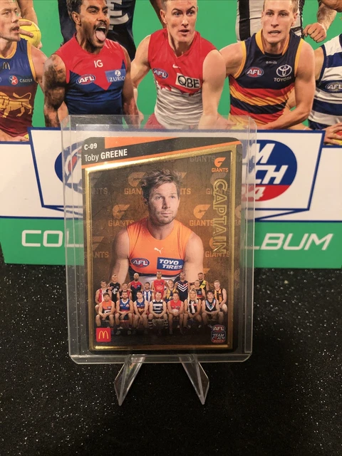 AFL TEAMCOACH 2024 - TOBY GREENE (GWS Giants) Maccas Captain Gold C-09 ...