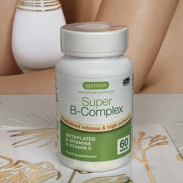 SUPER B-COMPLEX HIGH Absorption Methylated B Vitamins, Clean Label 60 ...