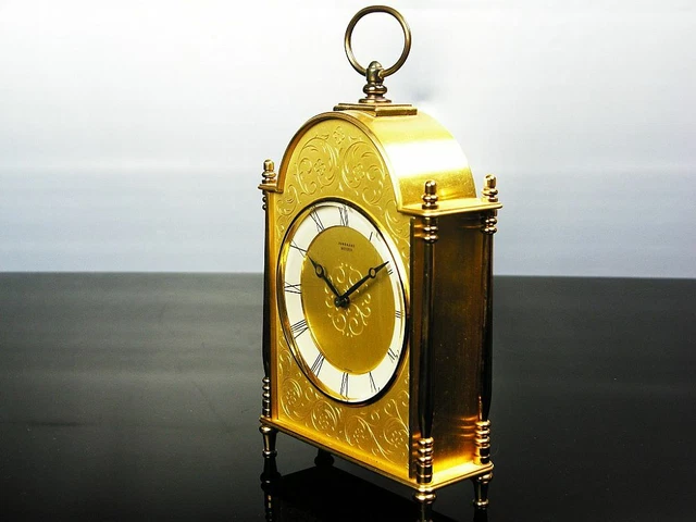 RARE ART Deco Bauhaus Brass Chiming Desk Clock Junghans Meister £389.57 ...