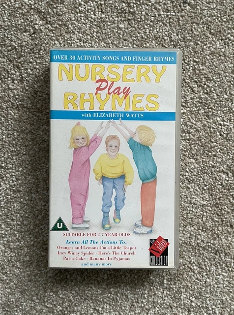 NURSERY PLAY RHYMES With Elizabeth Watts Vintage VHS Video £21.51 ...