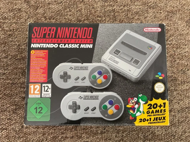 NINTENDO SUPER NES Classic Edition Mini Home Console - Grey SUPERB ...