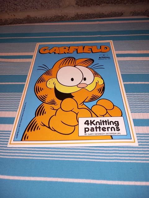 GARFIELD 4 KNITTING Patterns Book Vintage 80s Cartoon Movie Cat £6.95 ...