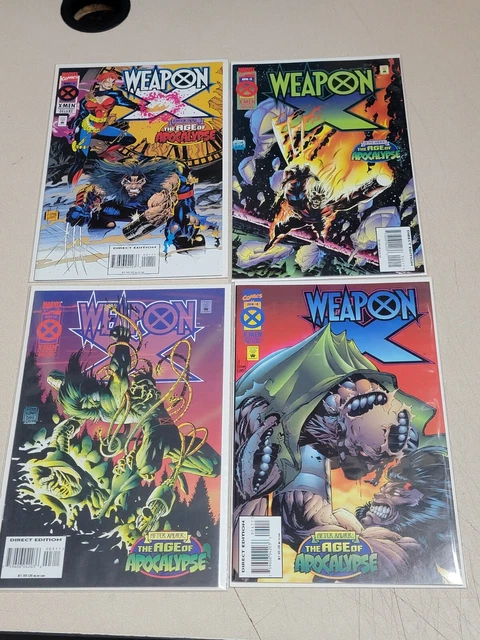 WEAPON X AGE of Apocalypse Complete Set - #1 - 4 - 1995 Marvel Comics ...