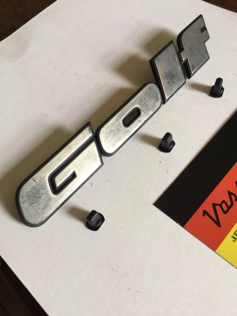 GENUINE VW GOLF MK1 MK2 MK3 REAR PANEL BADGE ORIGINAL BRUSHED FINISH ...